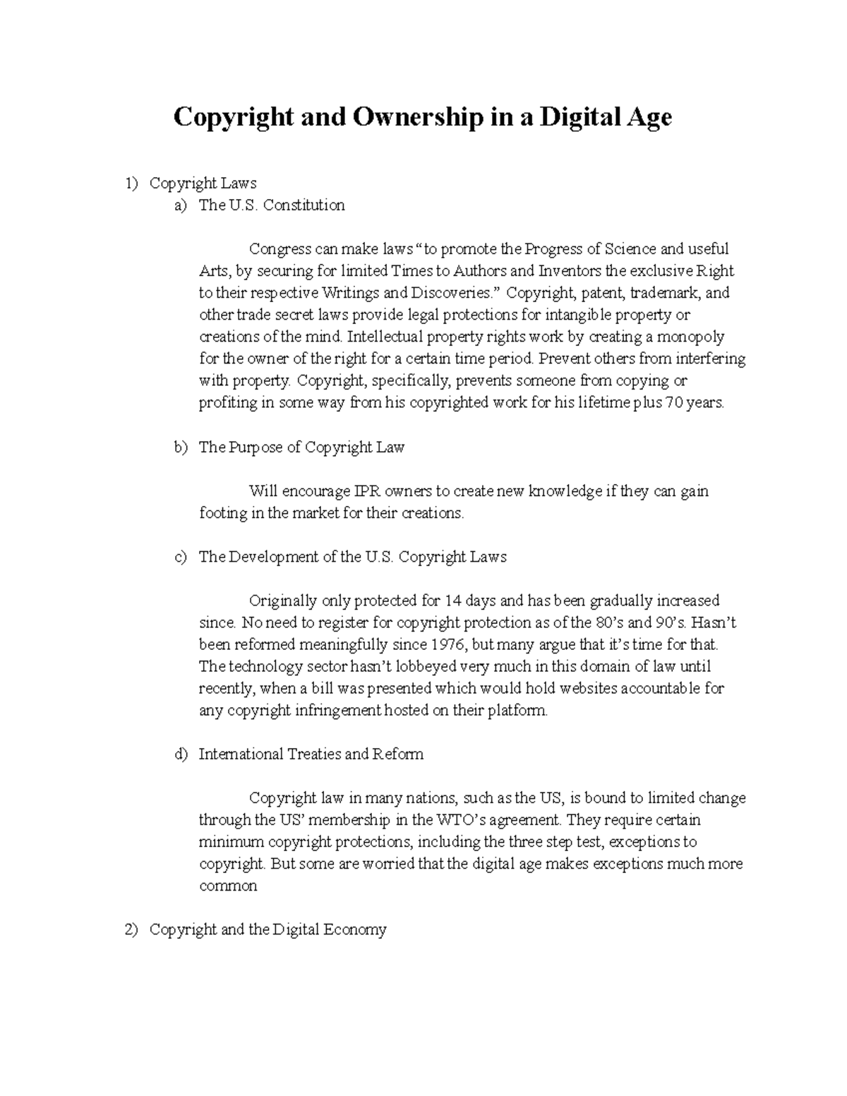 C13 Copyright and Ownership in a Digital age - Copyright and Ownership ...