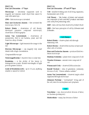 PBOT 111 Transes Prelims - CFAB 1 PRELIMS – BS PHARM – 1 ST SEM TOPIC 1 BASIC CONCEPT TO ...