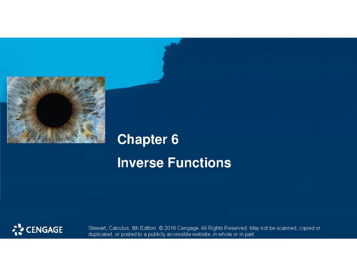 6.4 Lecture Notes - Raguimov - Chapter 6 Inverse Functions Stewart ...