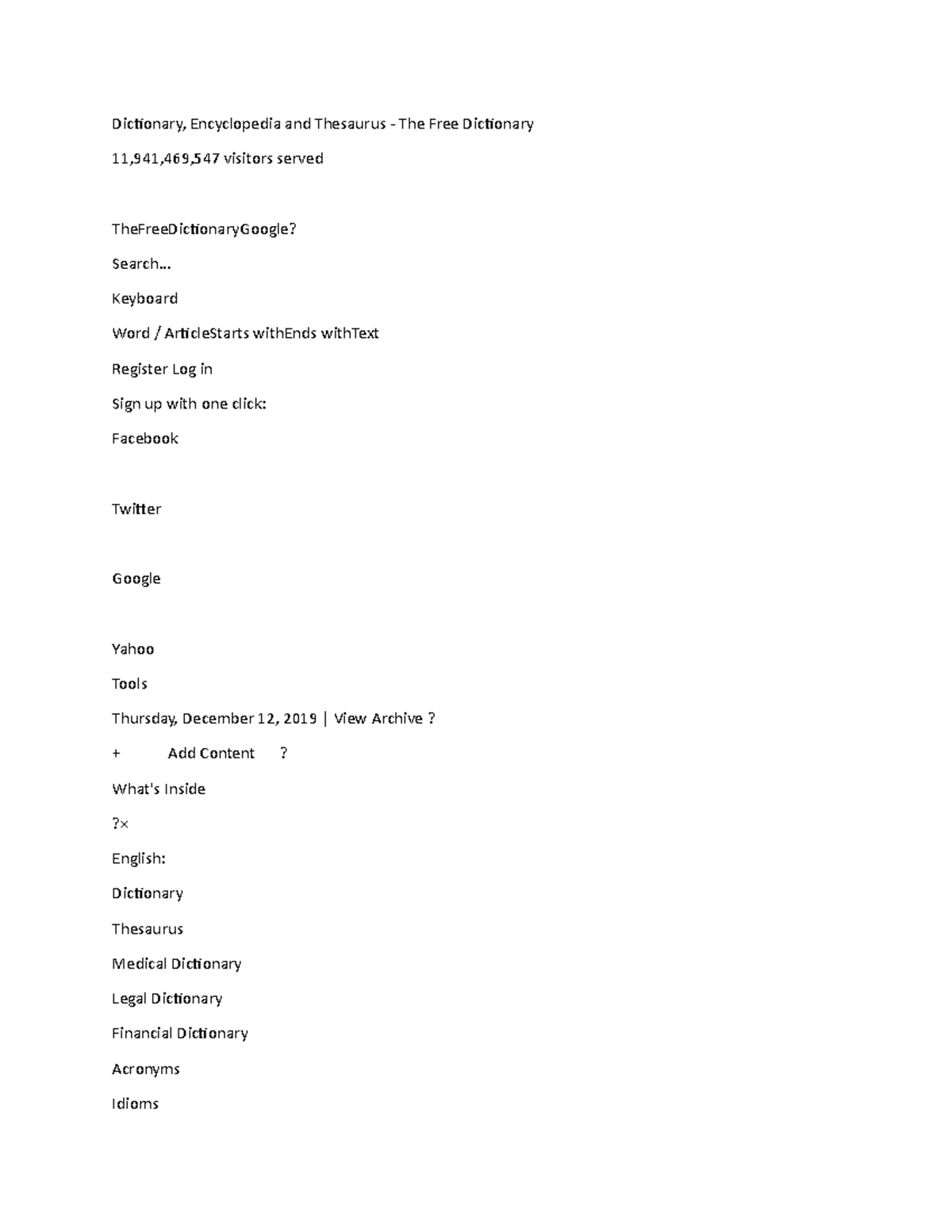 New Microsoft Word Document - Dictionary, Encyclopedia and Thesaurus ...