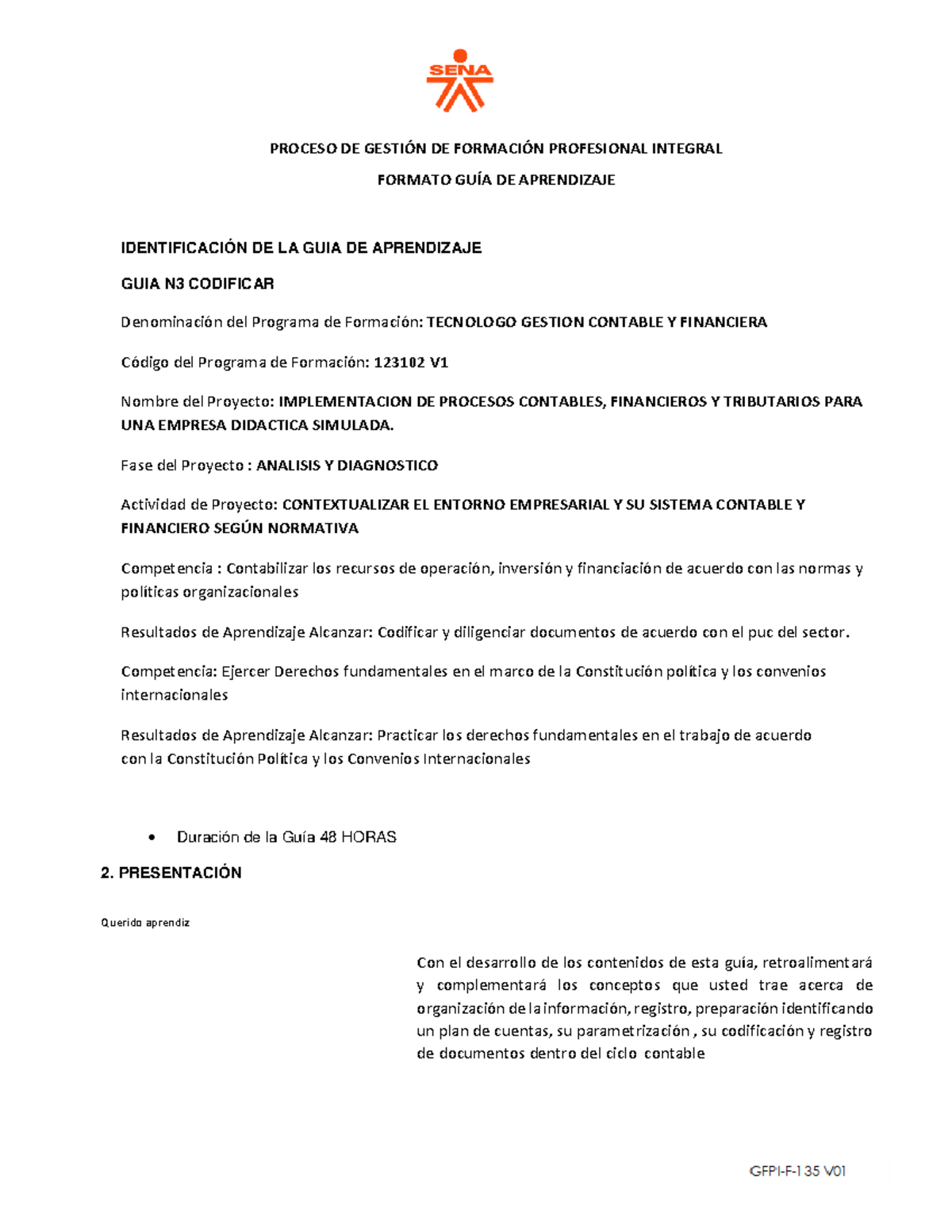 GUIA 3. Codificar - guias - PROCESO DE GESTI”N DE FORMACI”N PROFESIONAL ...