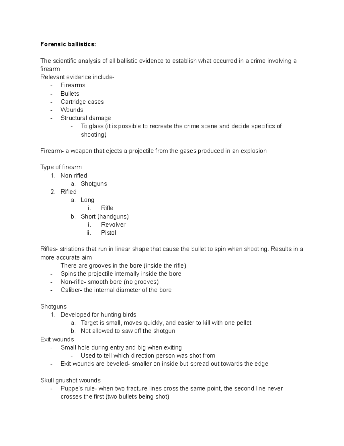 CHEM 205- Ballistics - Forensic ballistics: The scientific analysis of ...