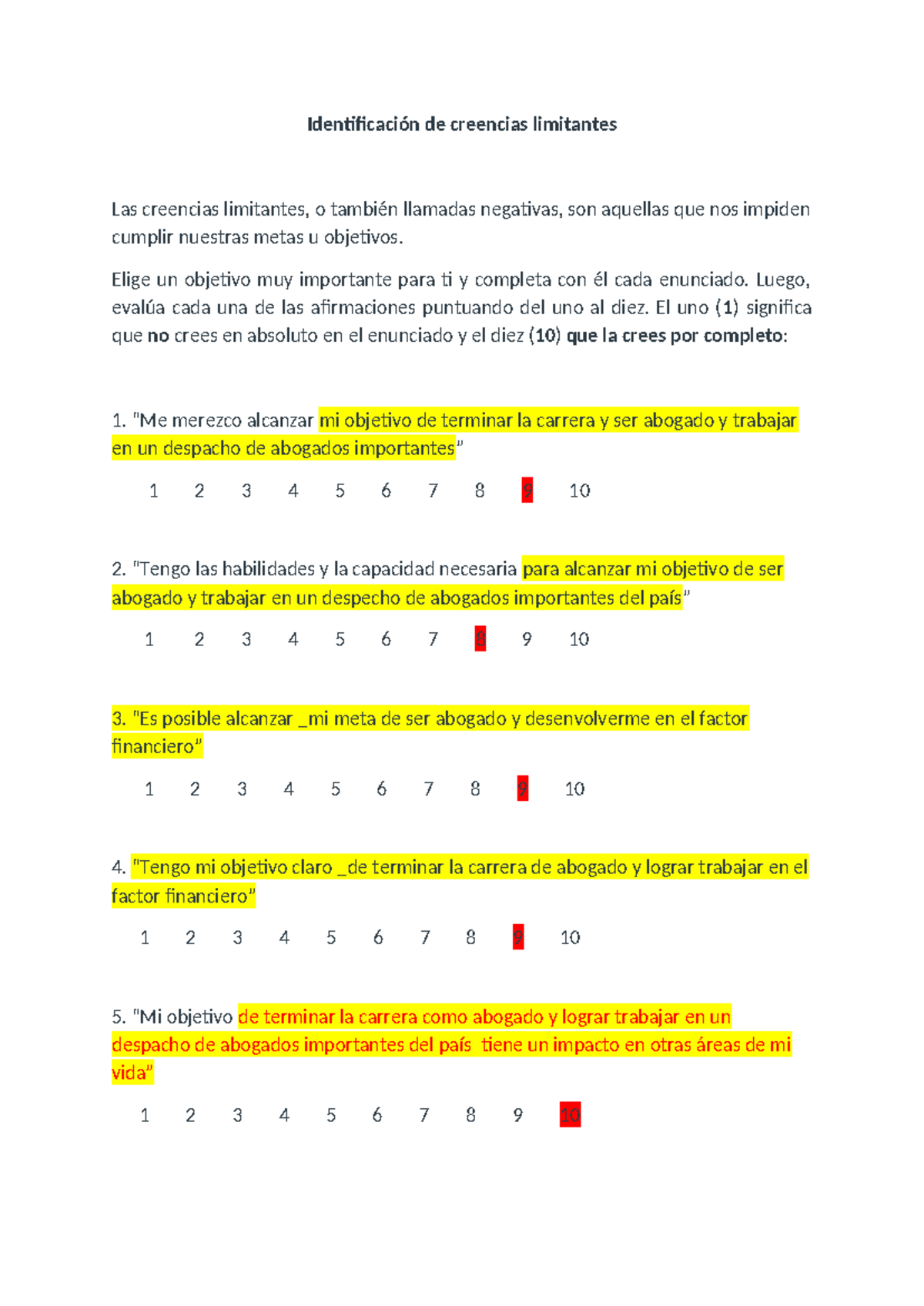 IVU Actividad 11 Royder Zambrano - Identificación de creencias ...