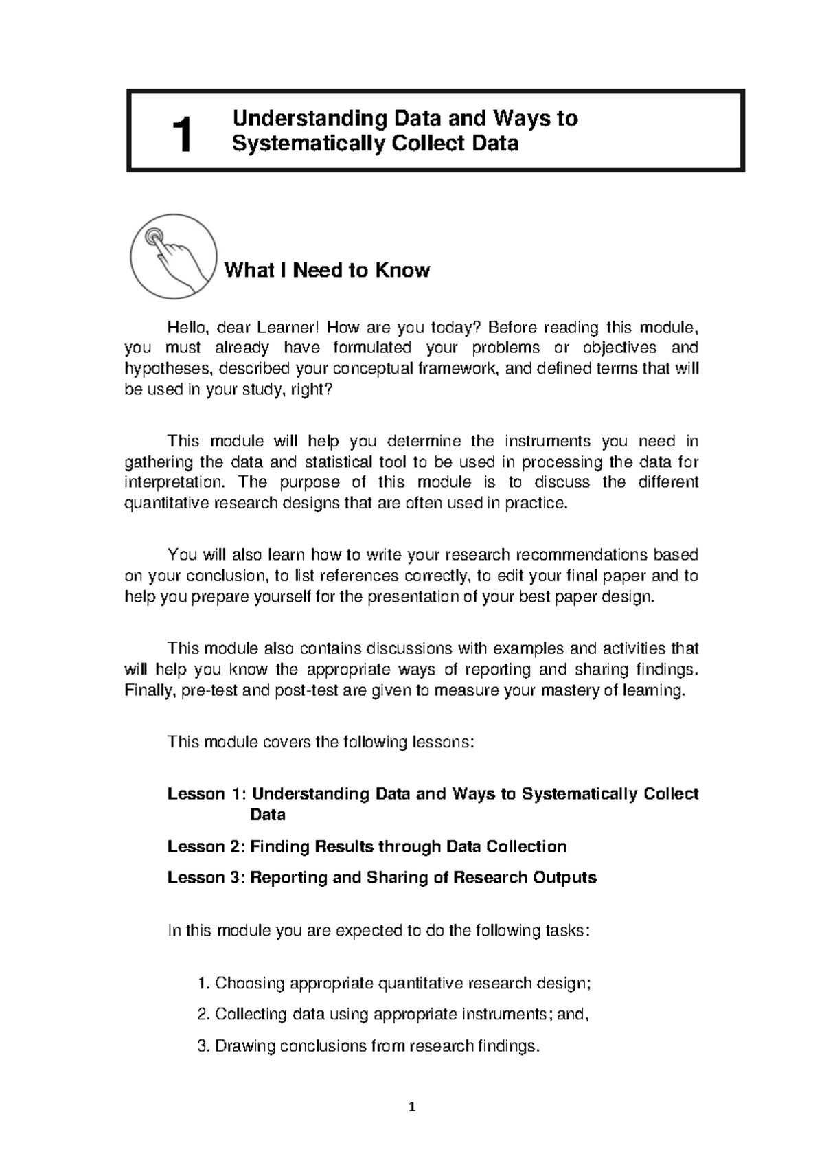 Practical Research 2 Quarter II Module 2 Findinganswers Through DATA ...