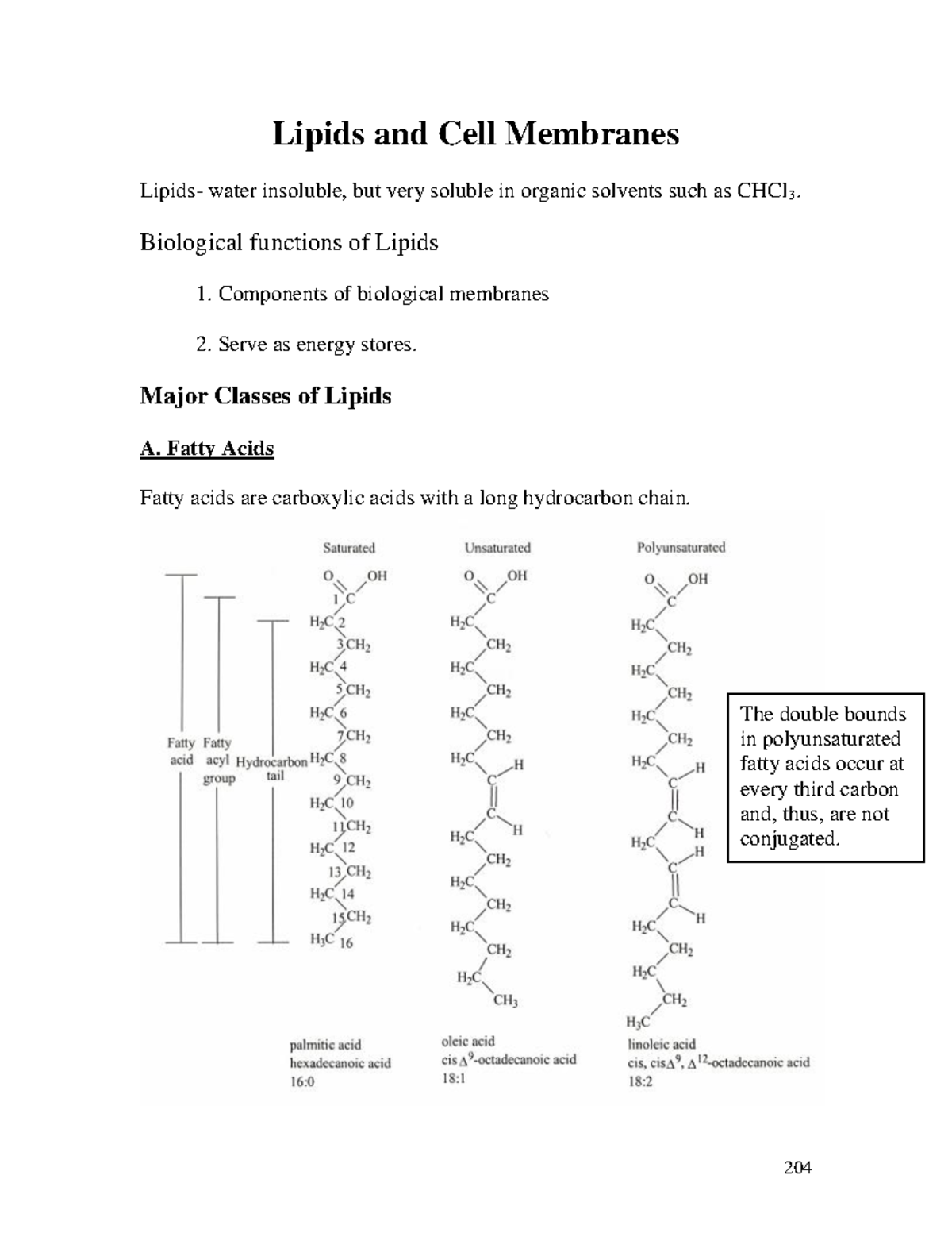 BIOL 4093 8. Lipids and Cell Membranes - Lipids and Cell Membranes ...