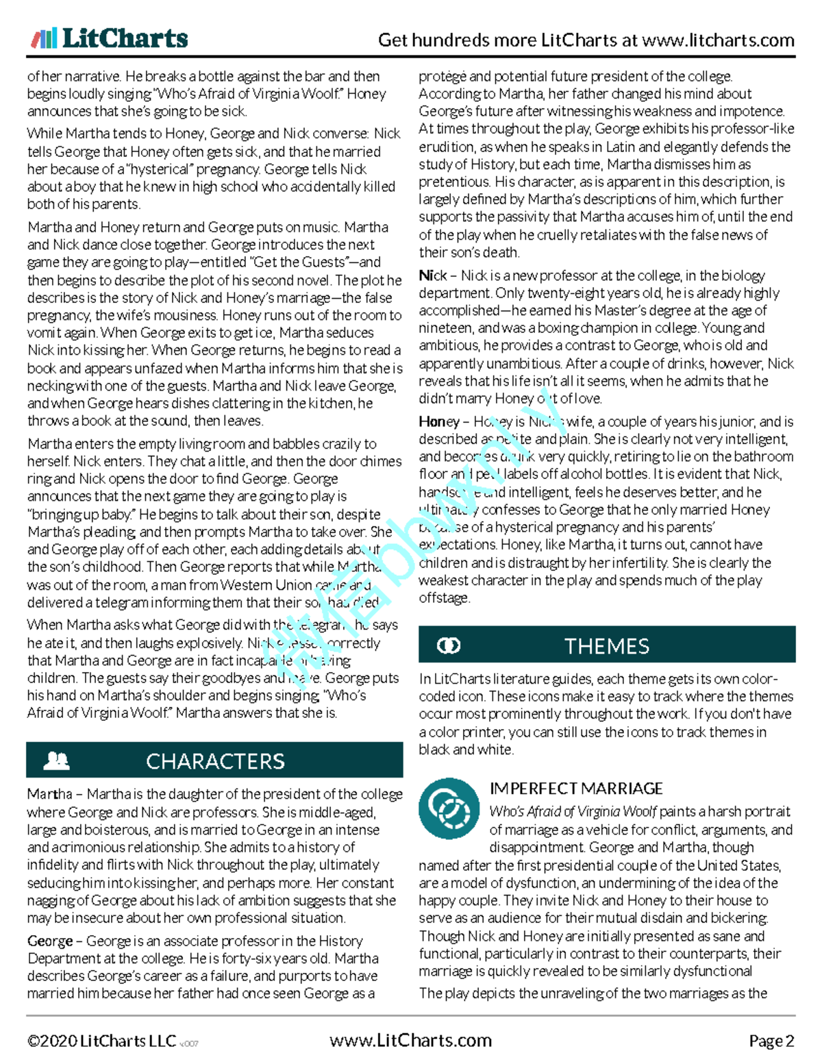 Whos-Afraid-of-Virginia-Woolf-Lit Chart 2 - of her narrative. He breaks ...