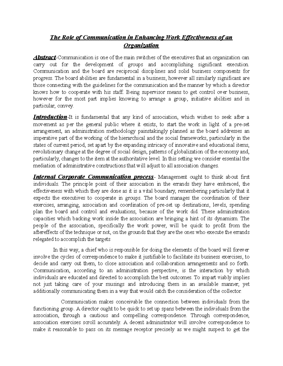 the-role-of-communication-in-enhancing-work-effectiveness-of-an