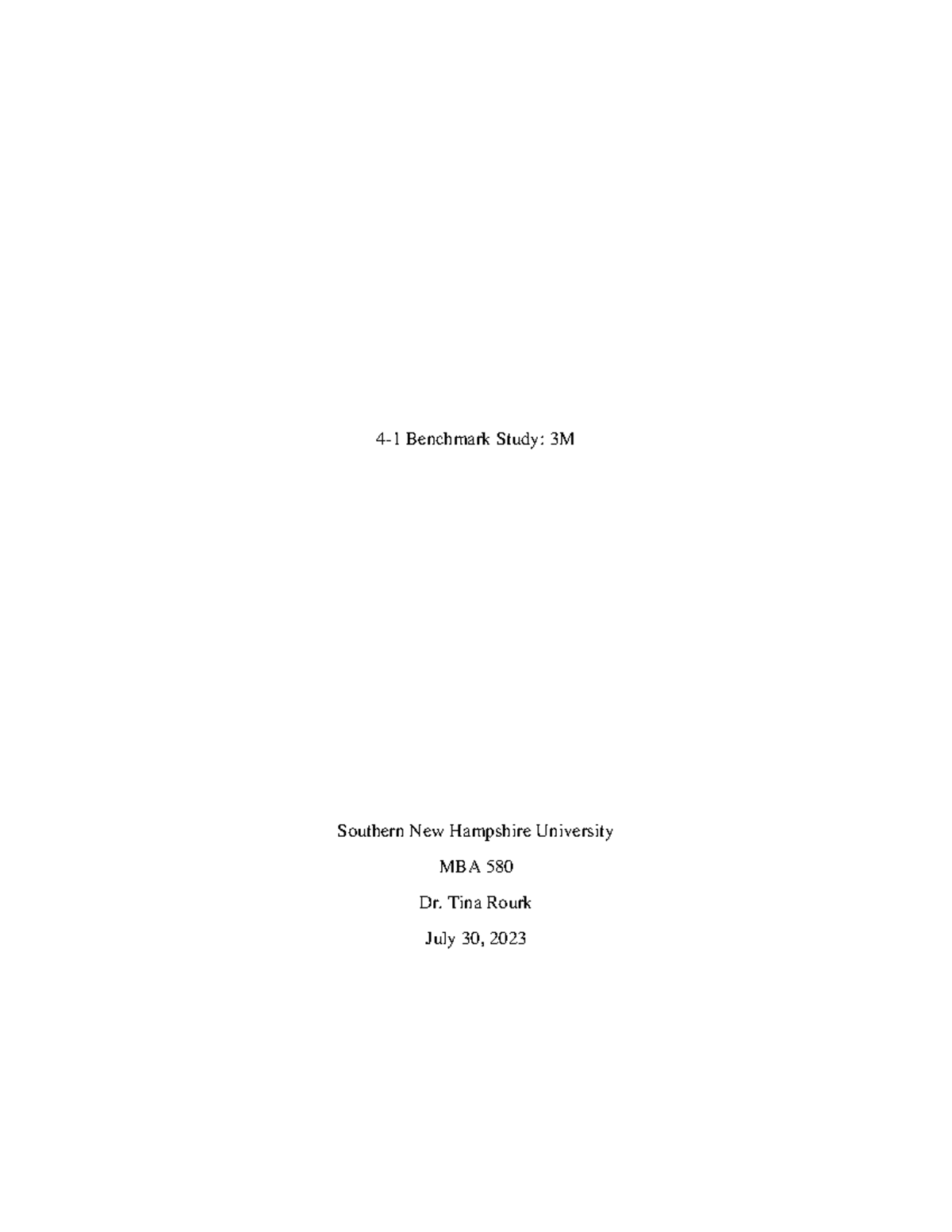 Analysis of 3M's Innovation Strategy - Studocu