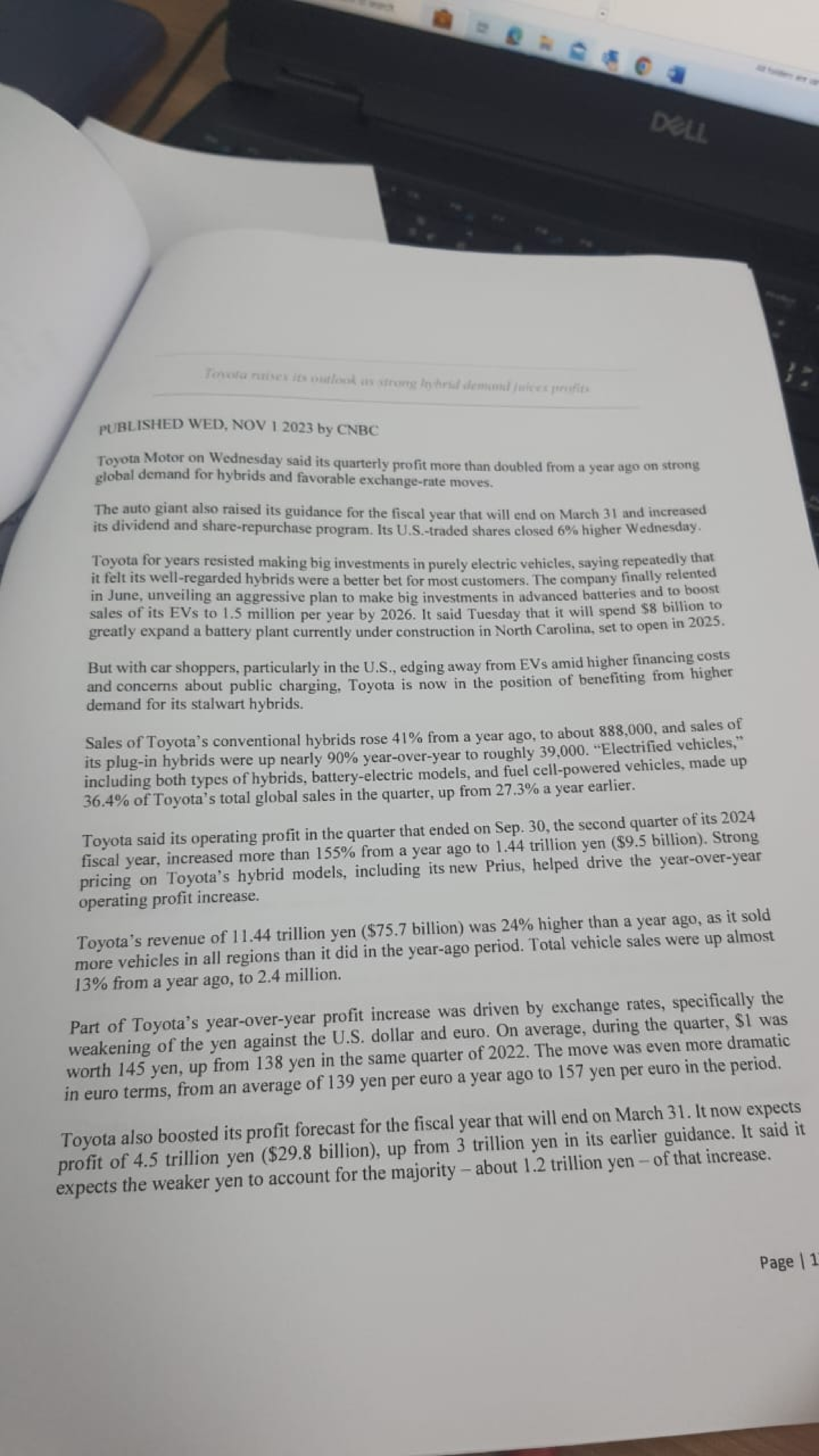 Exam - Dec. 2023 - Comp - Strategic management - Studocu