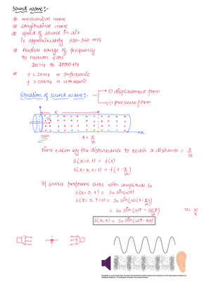 Physics Waves - notes - Studocu