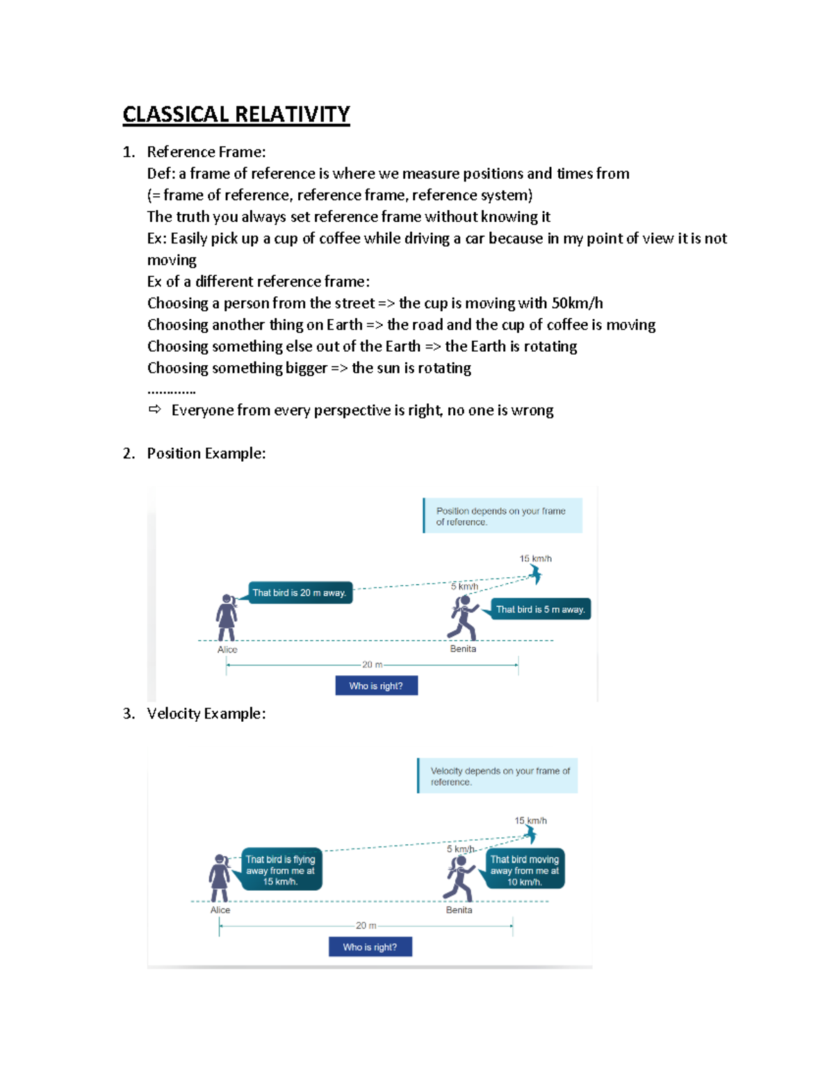 Relativity PHYS200 - Frame of Reference_LESSON 2 - CLASSICAL RELATIVITY ...
