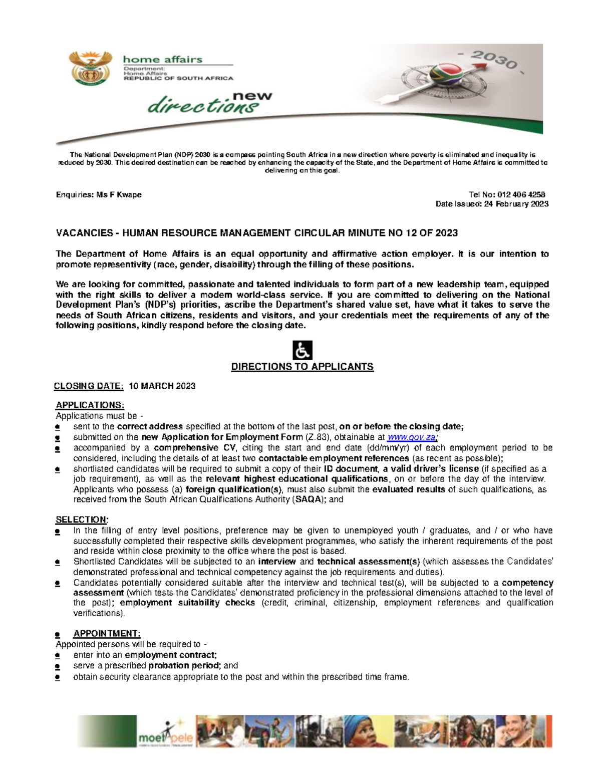 HRMC 12 of 2023 - Notes - The National Development Plan (NDP) 2030 is a ...