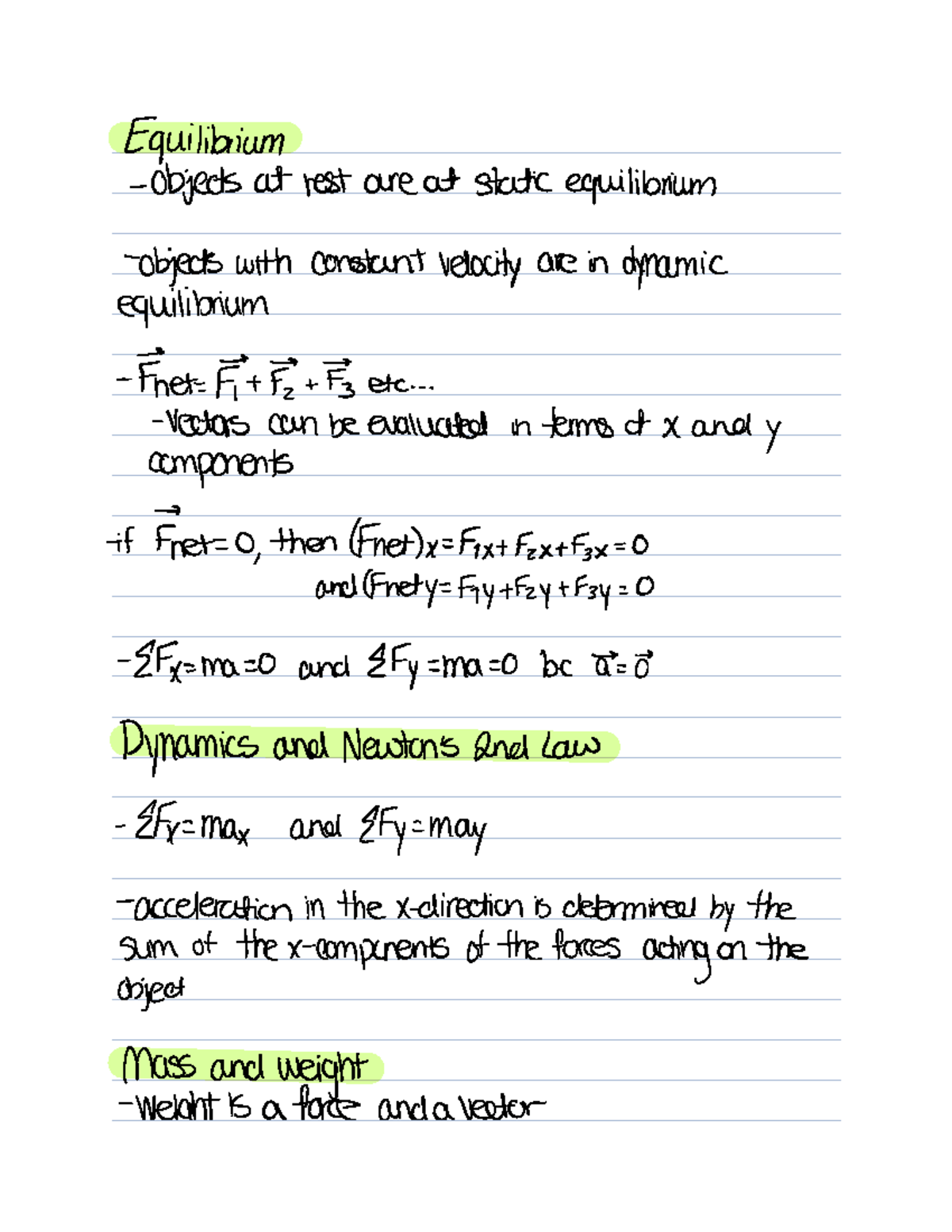 Physics chapter 5 applying Newton’s laws - Equilibrium Objects at rest ...