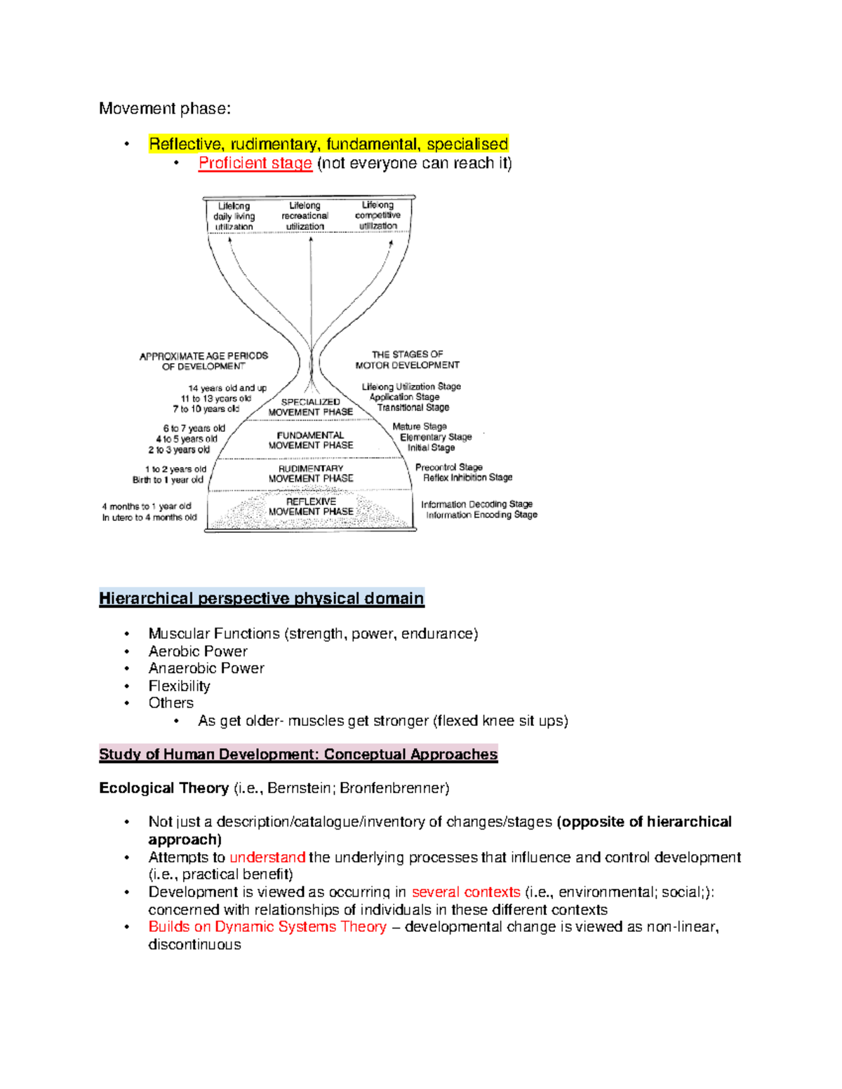 Lec 4- w4- Movement phase Notes - Movement phase: • Reflective ...