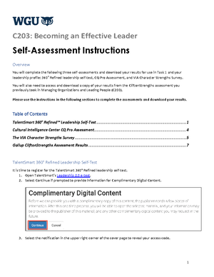 C203 Task 1 Complete - 1st assignment C203 - C203 Task 1 Assessment ...