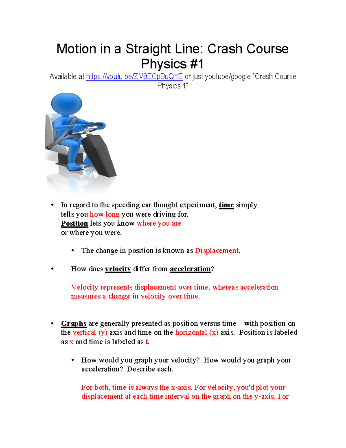 Annotated-Crash%20Course%20Physics%201%20Motion%20in%20a%20Straight ...