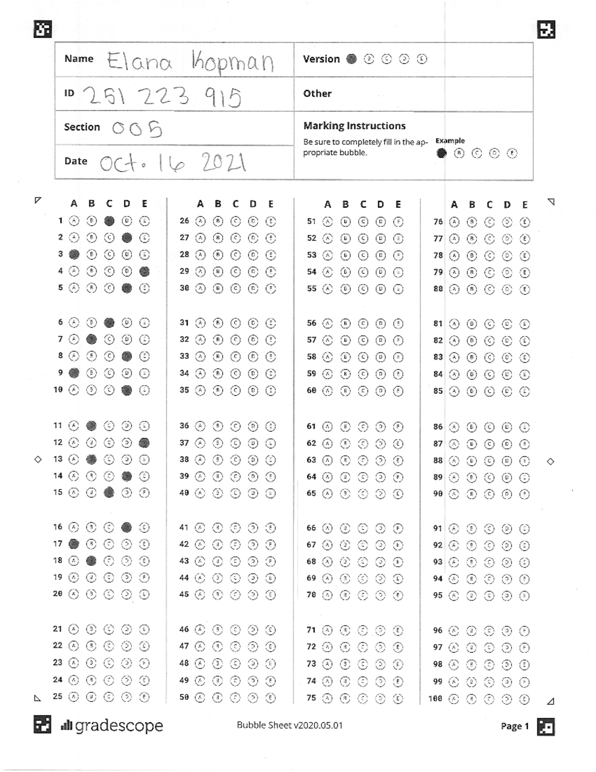 Math1229 Test1 MC - dmdmd - GSWS 1020 - Studocu