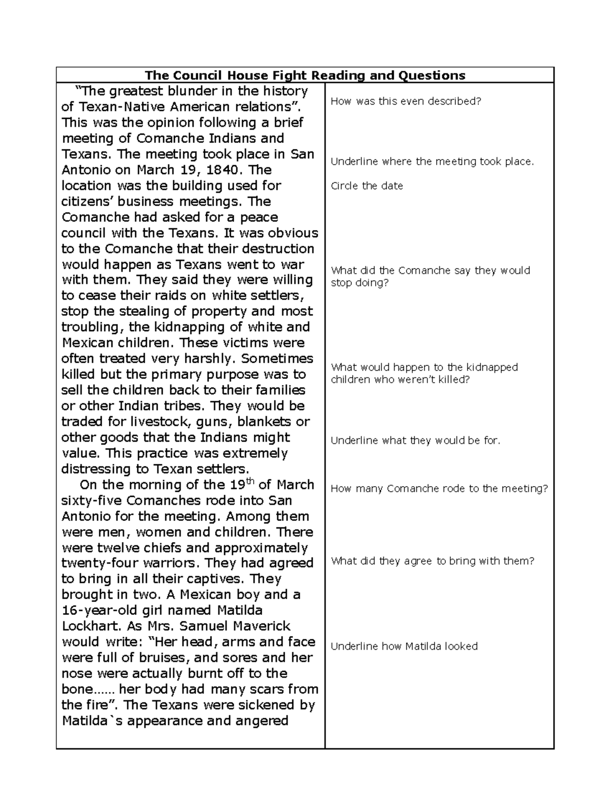 Council House Fight - This was the opinion following a brief meeting of ...