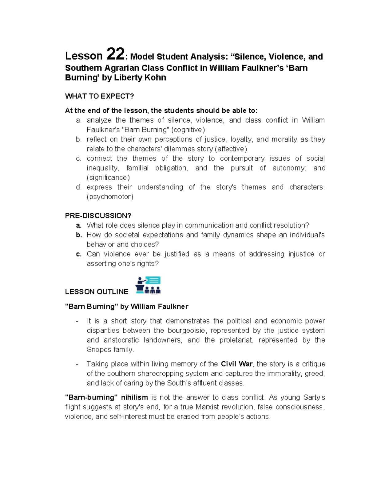 Written Report Format - SAMPLE NOTES - Lesson 22 : Model Student ...