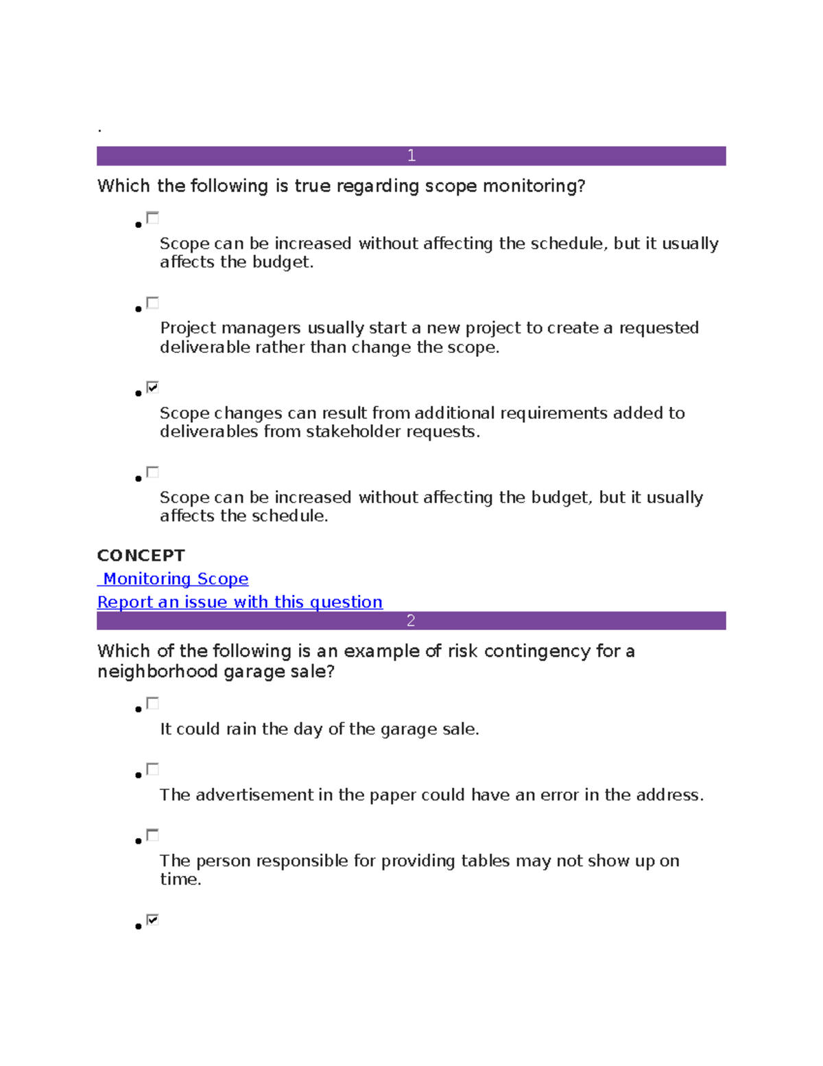 Milestone 3 - . 1 Which the following is true regarding scope ...