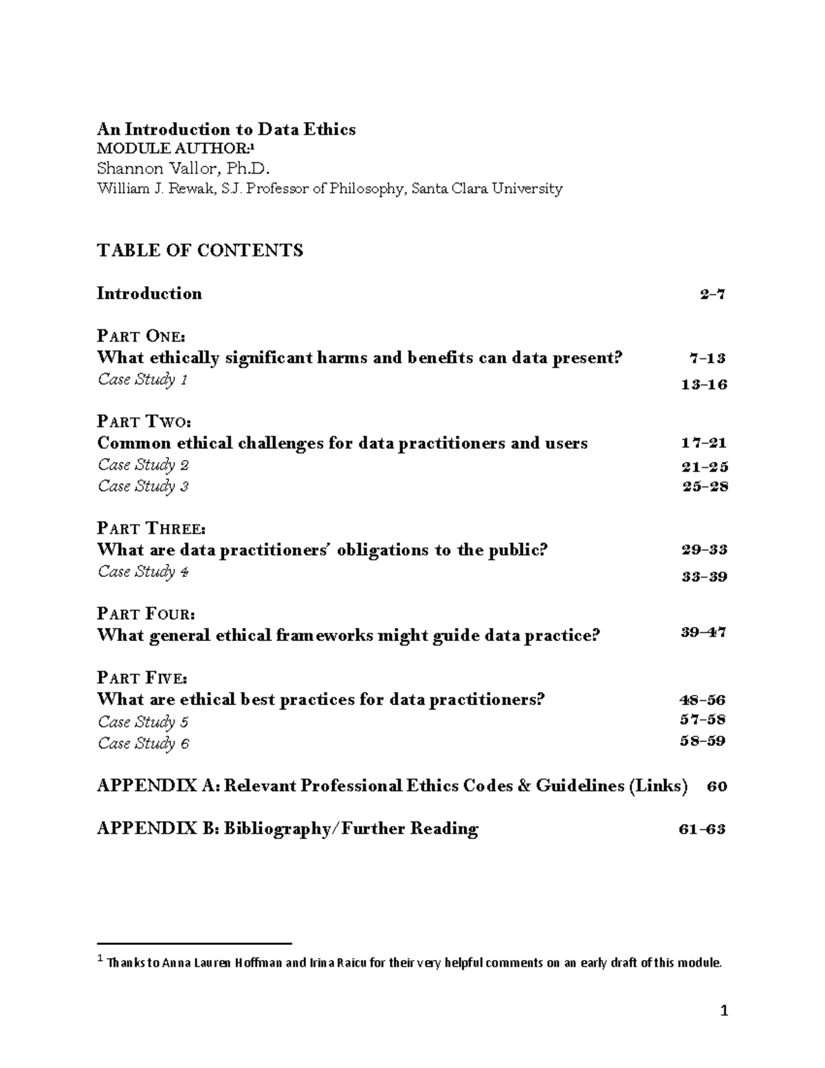 Intro To Data Ethics - An Introduction to Data Ethics MODULE AUTHOR: 1 ...