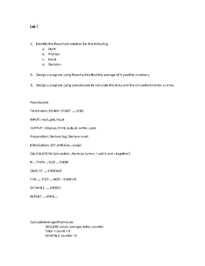 Lab report 1 engineering chemistry - ASIA PACIFIC UNIVERSITY TECHNOLOGY ...