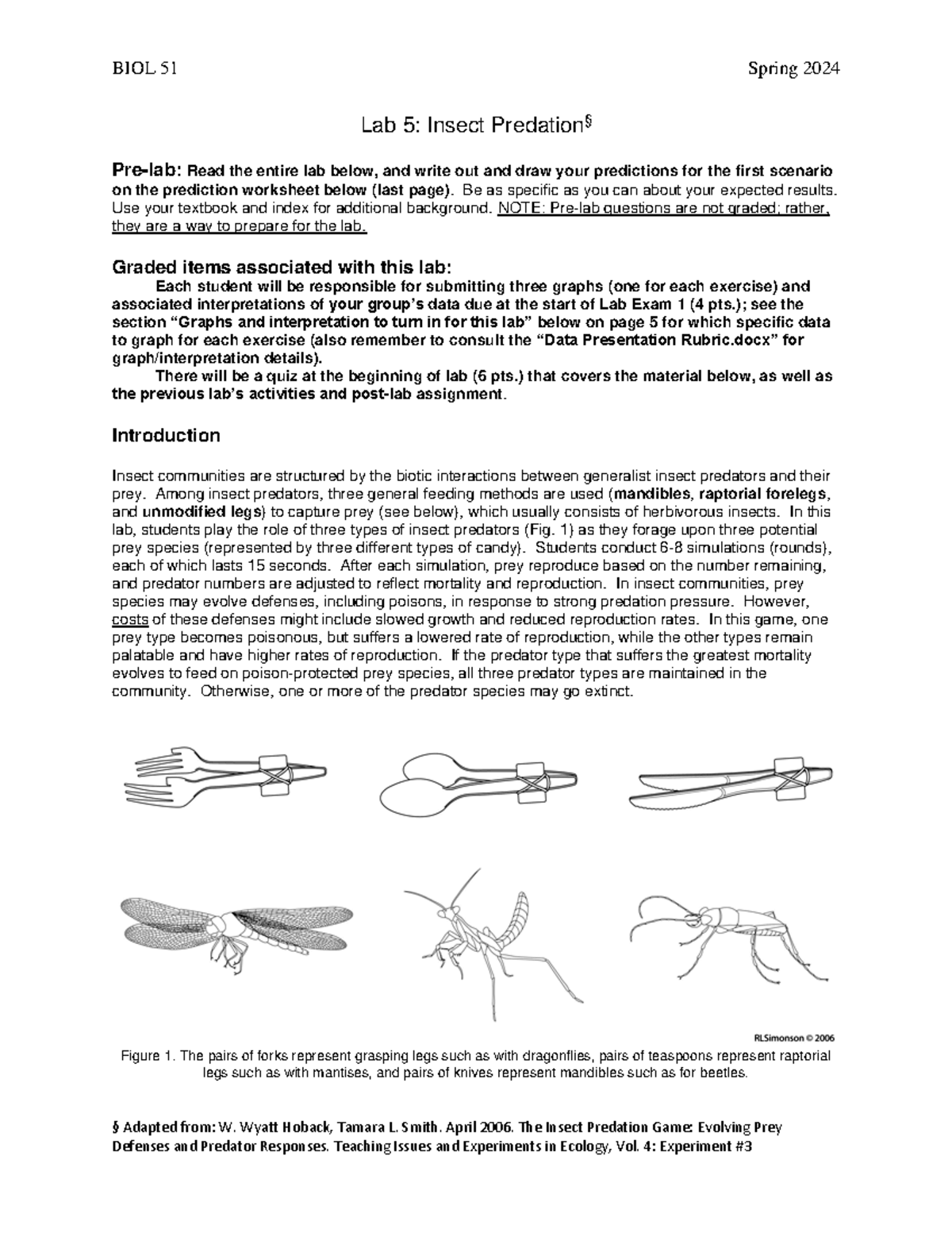 Lab 5 - Pre-Lab & Lab Activity Sp24 - § Adapted from: W. Wyatt Hoback ... Lab 5 - Pre-Lab & Lab Activity Sp24 - § Adapted from: W. Wyatt Hoback ...