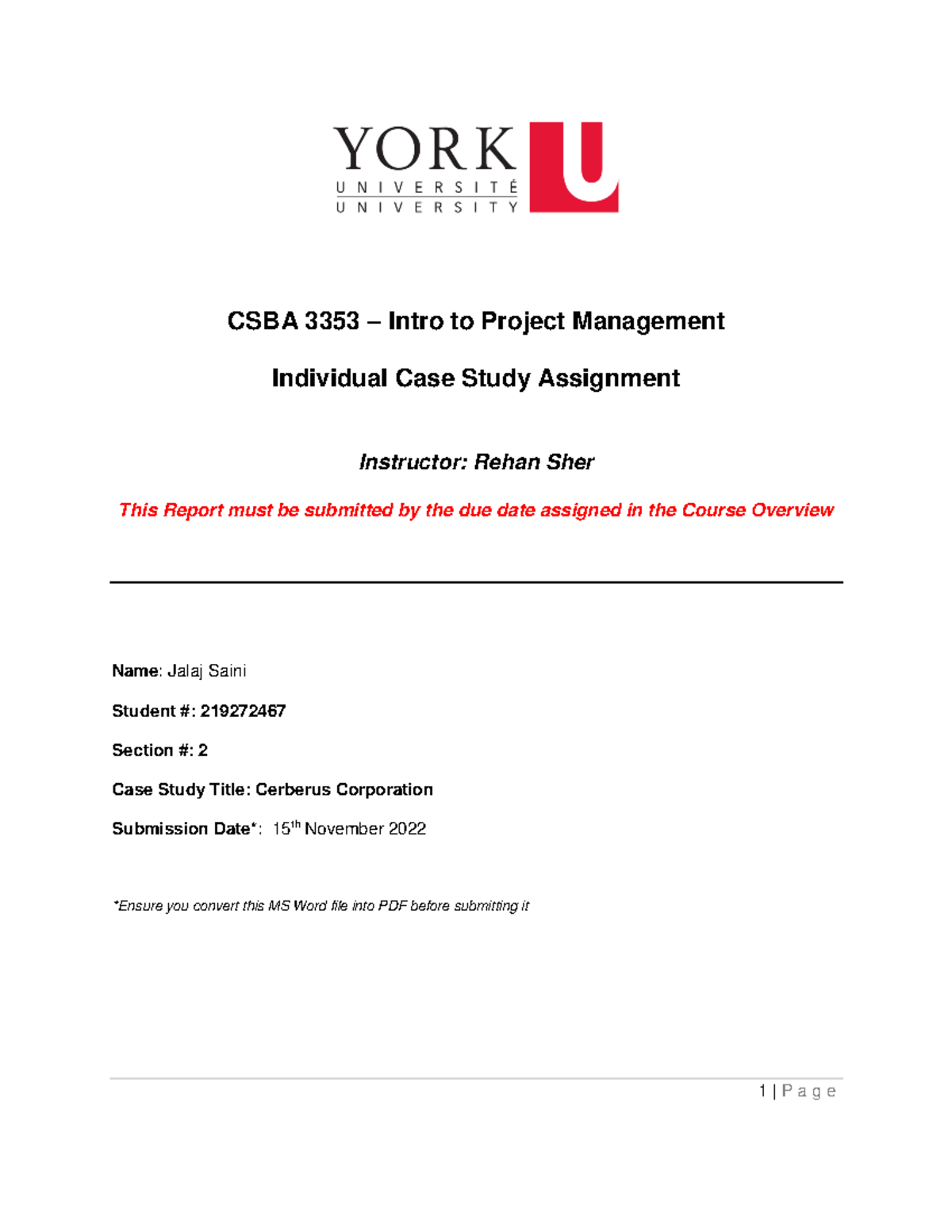 Individual Case Study - - Studocu