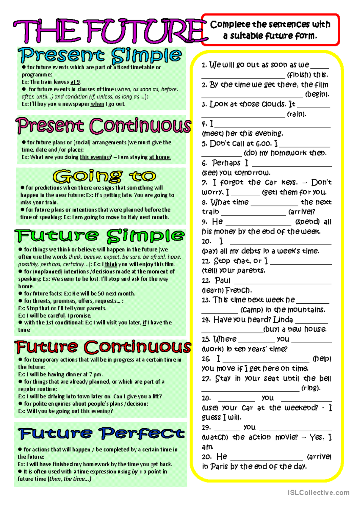 Future Tenses - cyvjhbk - for future events which are part of a fixed ...