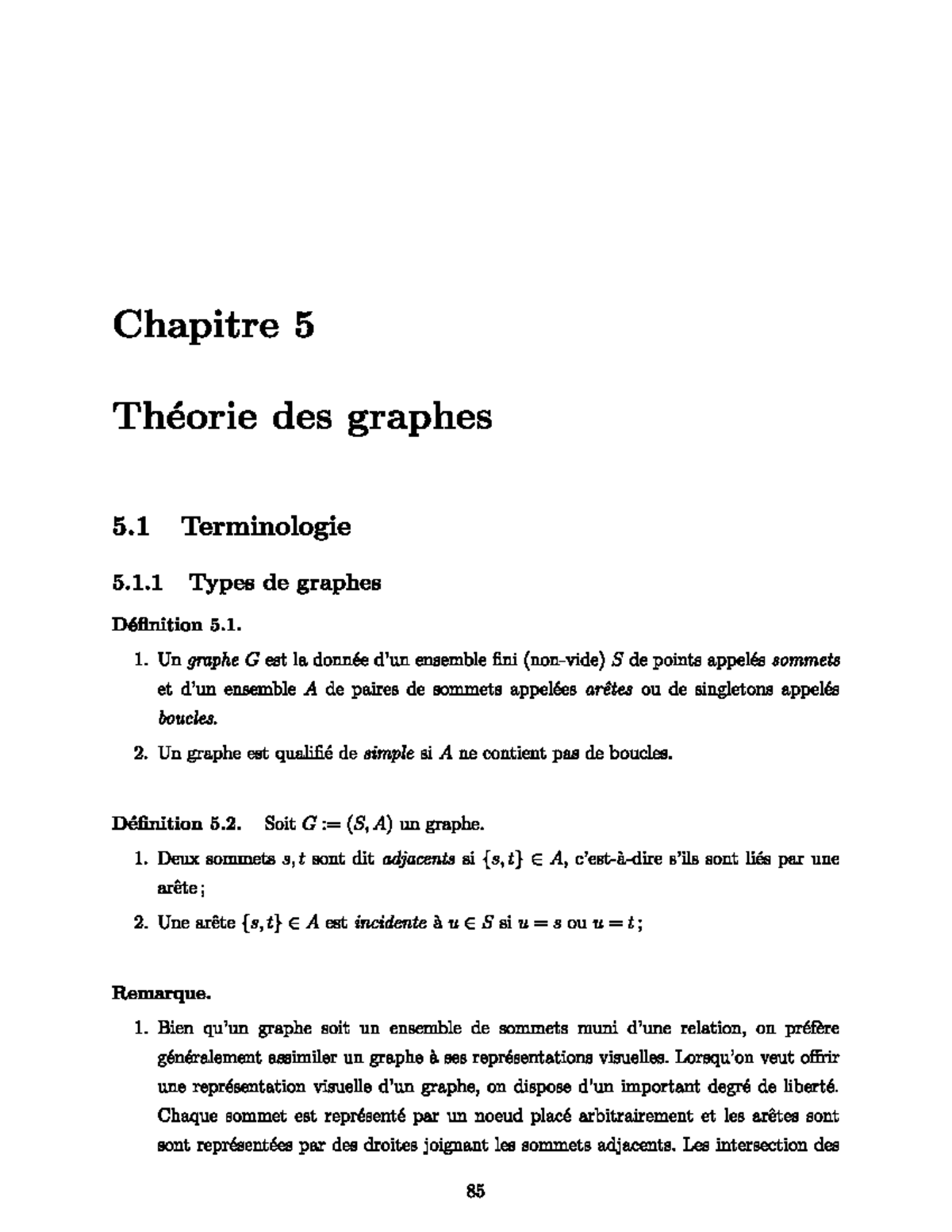 5. Théorie des graphes - Notes de cours 5 - MAT1310 - Studocu