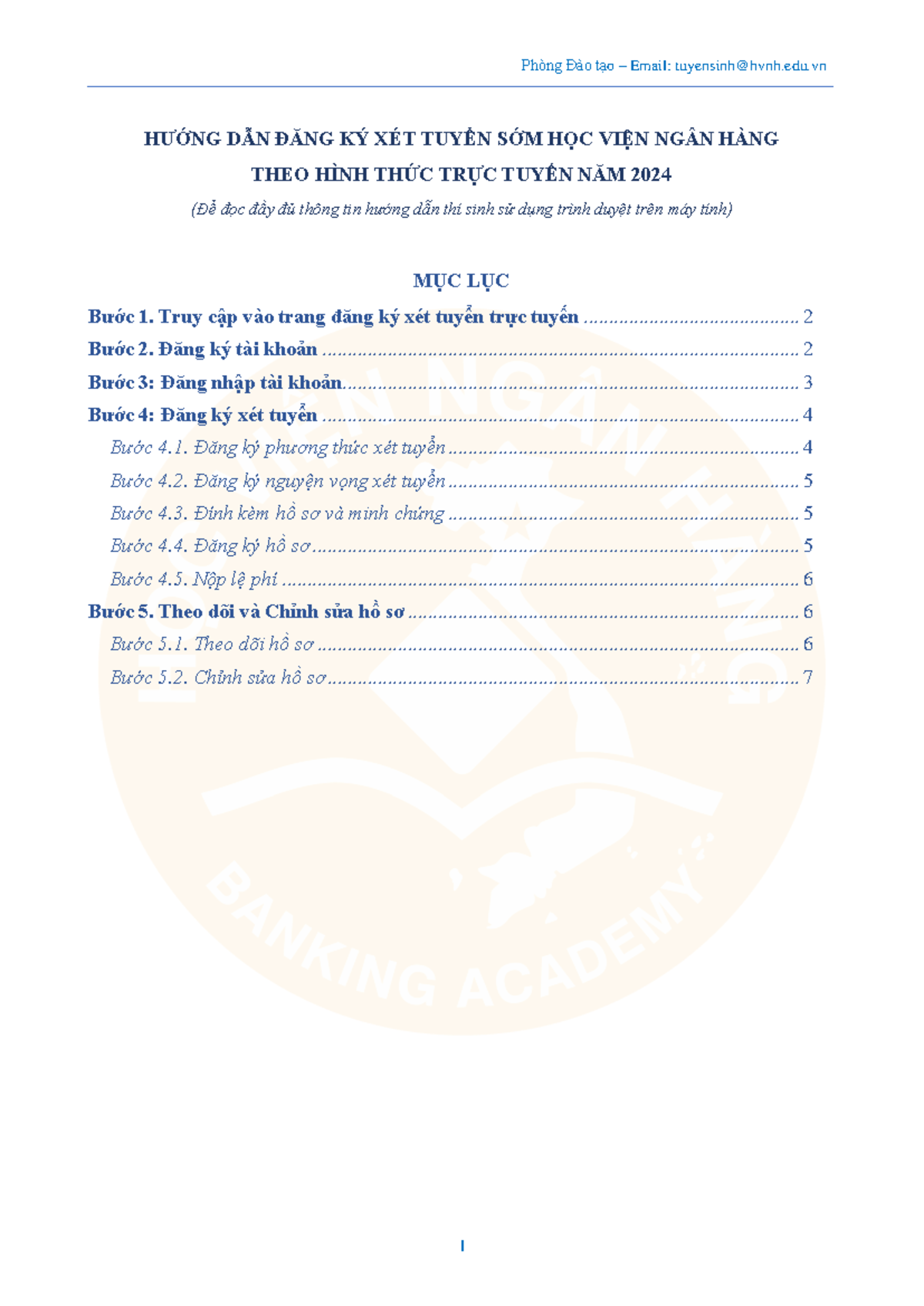 Huong dan dang ky xet tuyen som HVNH 2024 - HƯỚNG DẪN ĐĂNG KÝ XÉT TUYỂN SỚM HỌC VIỆN NGÂN HÀNG ...