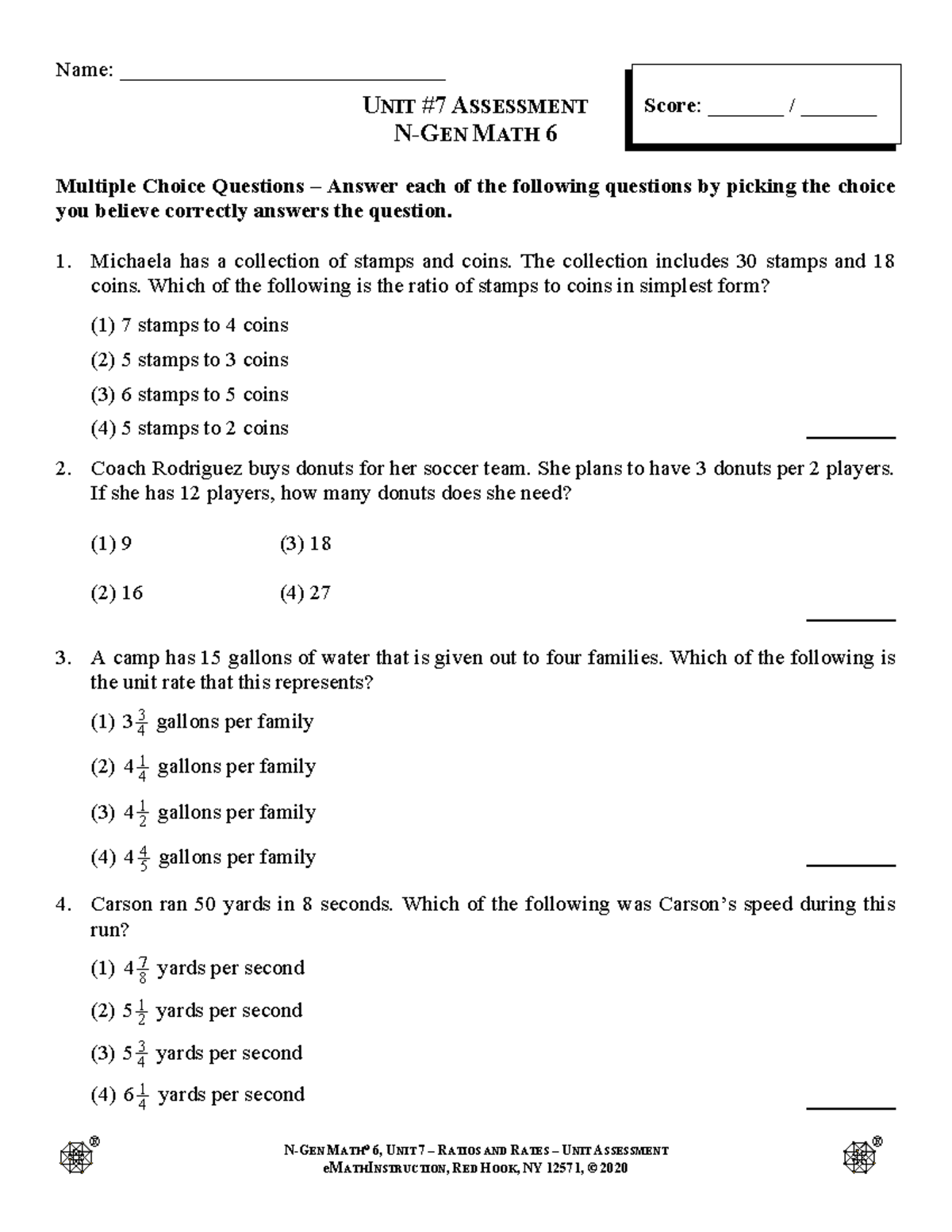 Darius Brothers Ratio Review Ngen Assessment Name