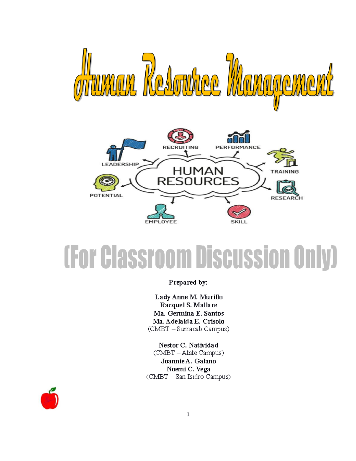 BA CORE 5 Murillo Lady Anne HRM Module 1 - Prepared by: Lady Anne M ...