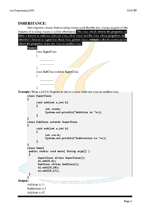 JP UNIT IV oop - Java - Process-based Thread-based A process is a ...