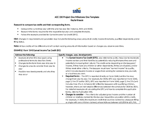 5.2 Project Explanations Final - Kayla Knauss ACC-405 Project Two ...