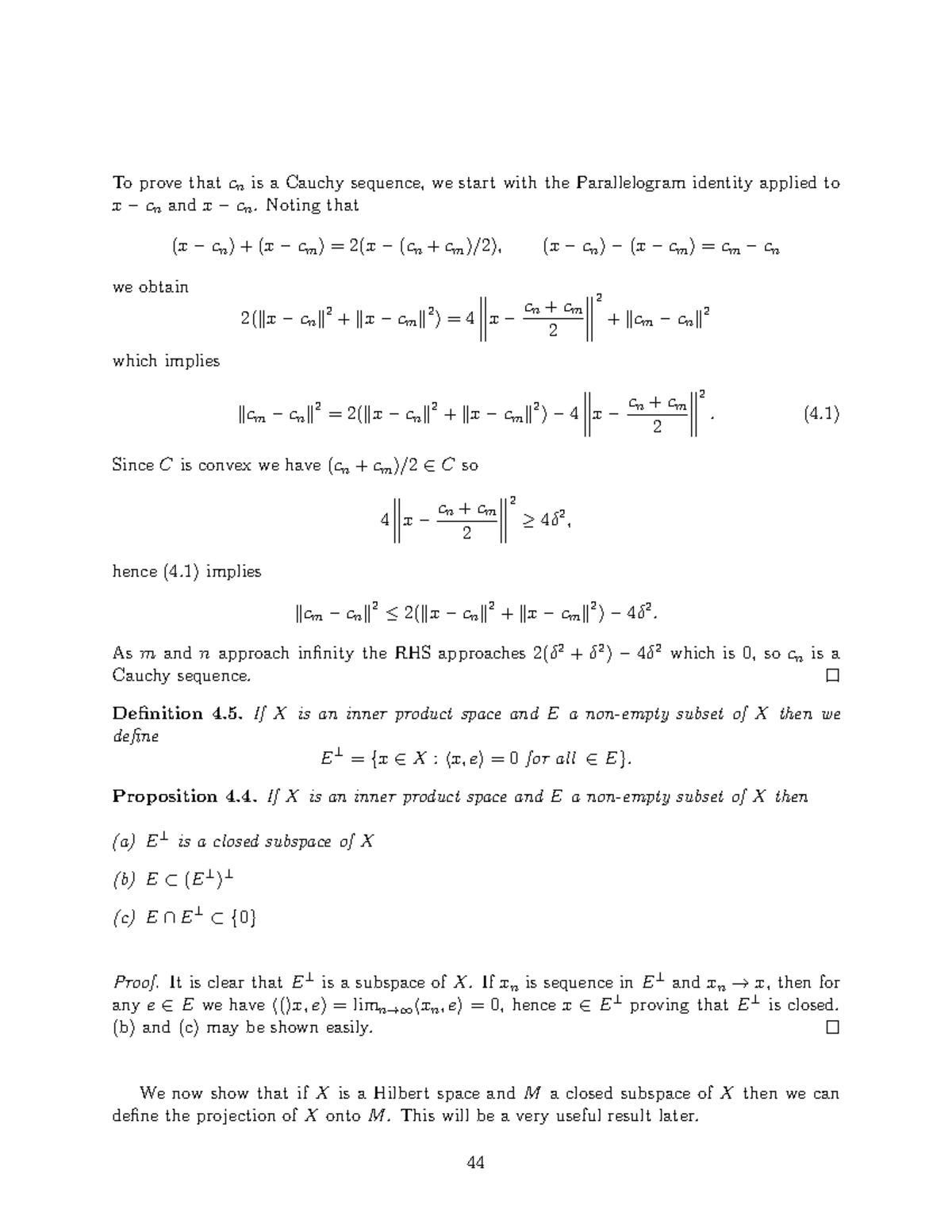 Lecture Notes-23 - To prove that cn is a Cauchy sequence, we start with ...