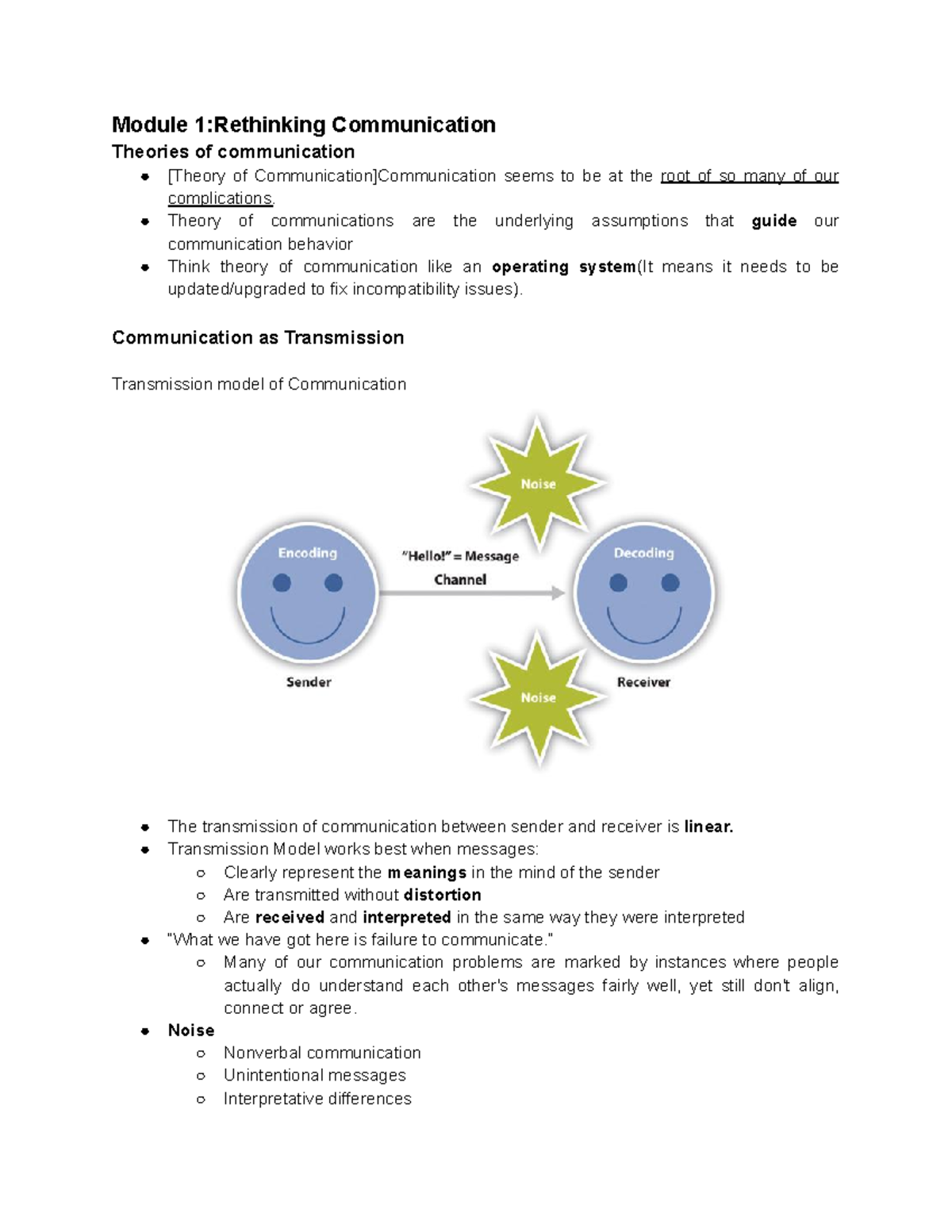 Teamwork Skills - Module 1:Rethinking Communication Theories of ...