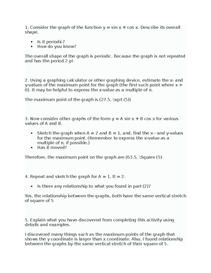 Calculus 1211 Learning Journal unit 3 - How has your mathematical imagination been enhanced as a ...