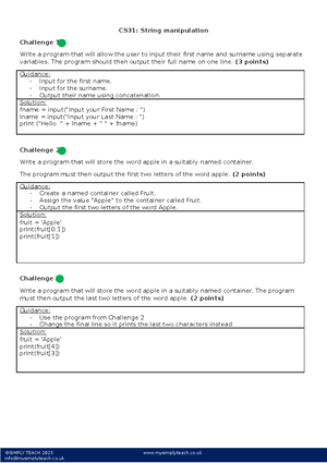 Mid1 - ESC101N: Fundamentals of Computing Mid-sem 1 2010-11 1st semester Instructor: Arnab - Studocu