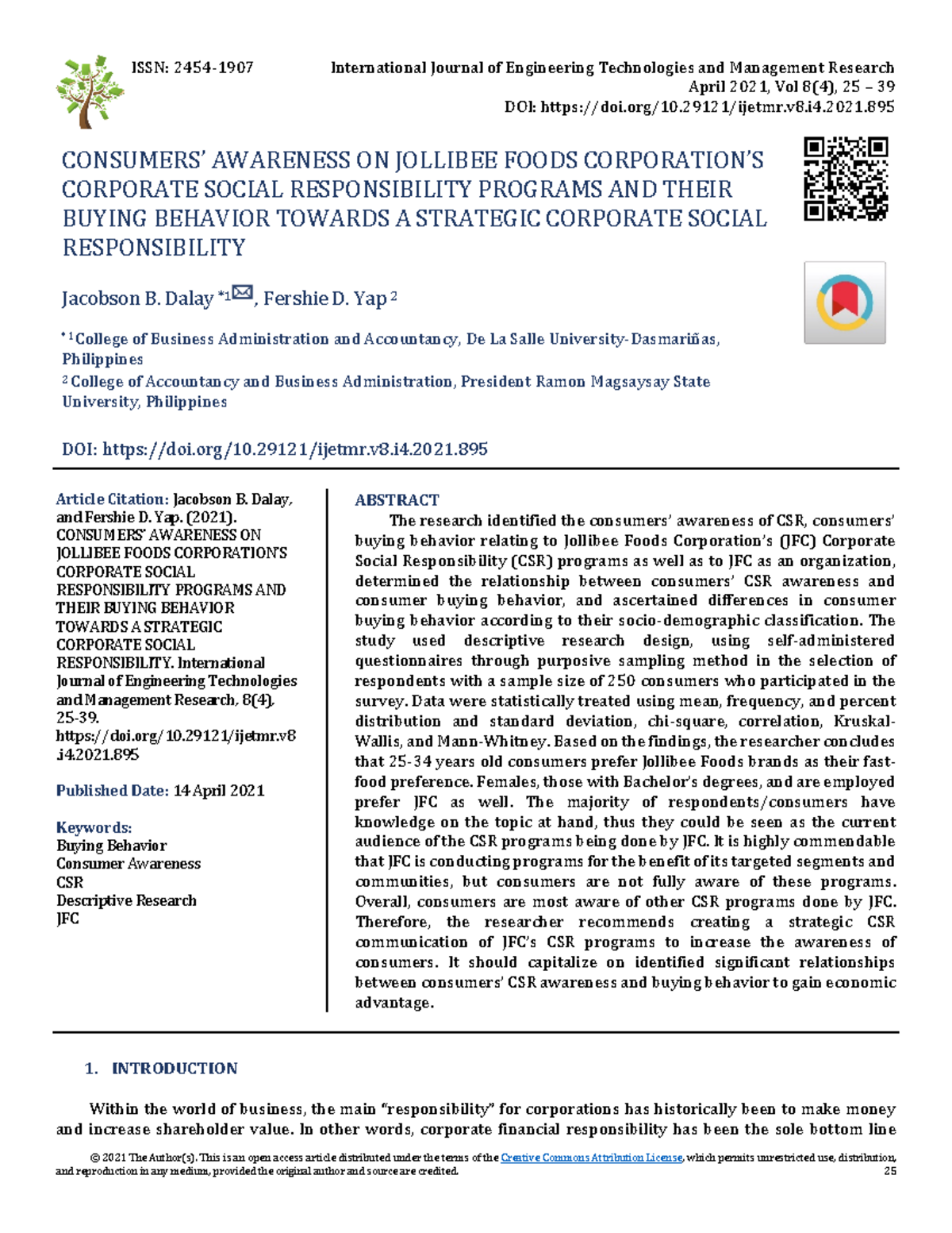 896 PRACTICAL RESEARCH ARTICLE - Research Writing - OLFU - Studocu