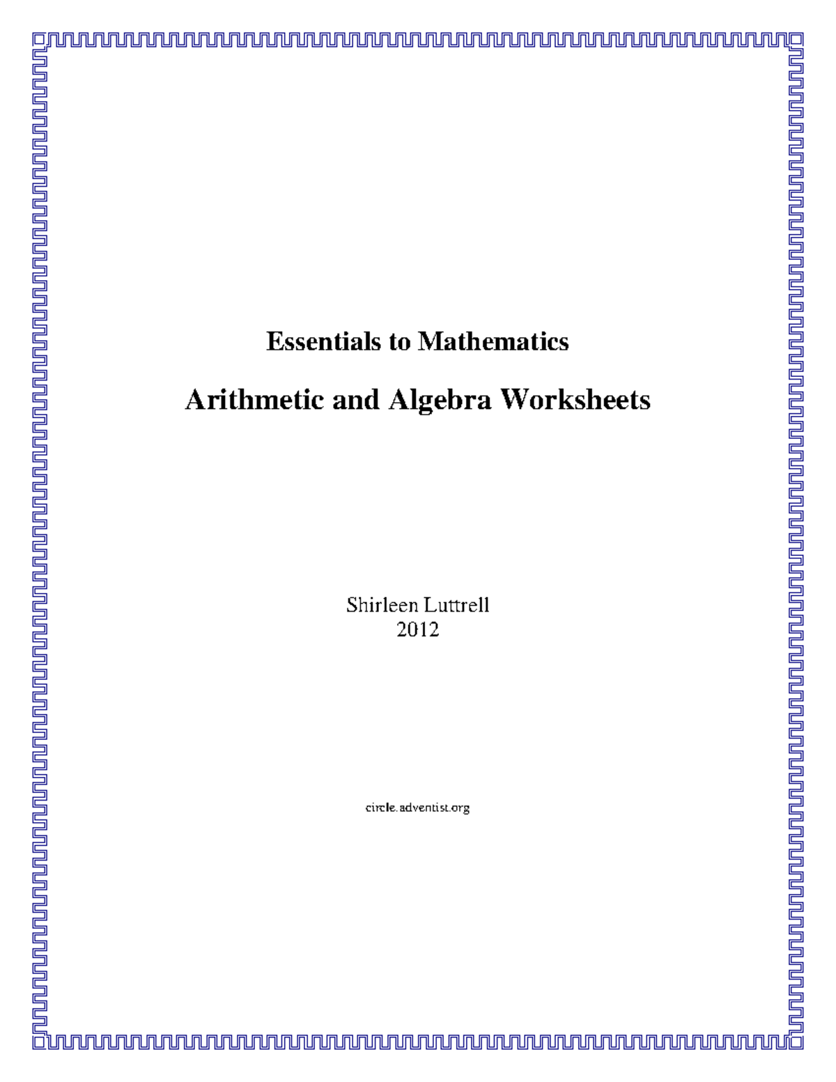 Algebra-Worksheets - Algebra-Worksheets - Essentials to Mathematics ...