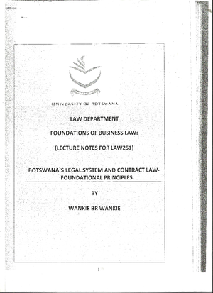 Contract LAW Notes 805 - Copy - CONTRACT LAW NOTES It is a legal ...