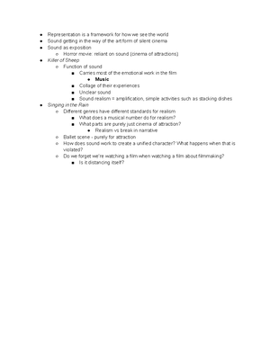 Intro to Film Study Guide - Units: Distribution of Films/The Making of ...