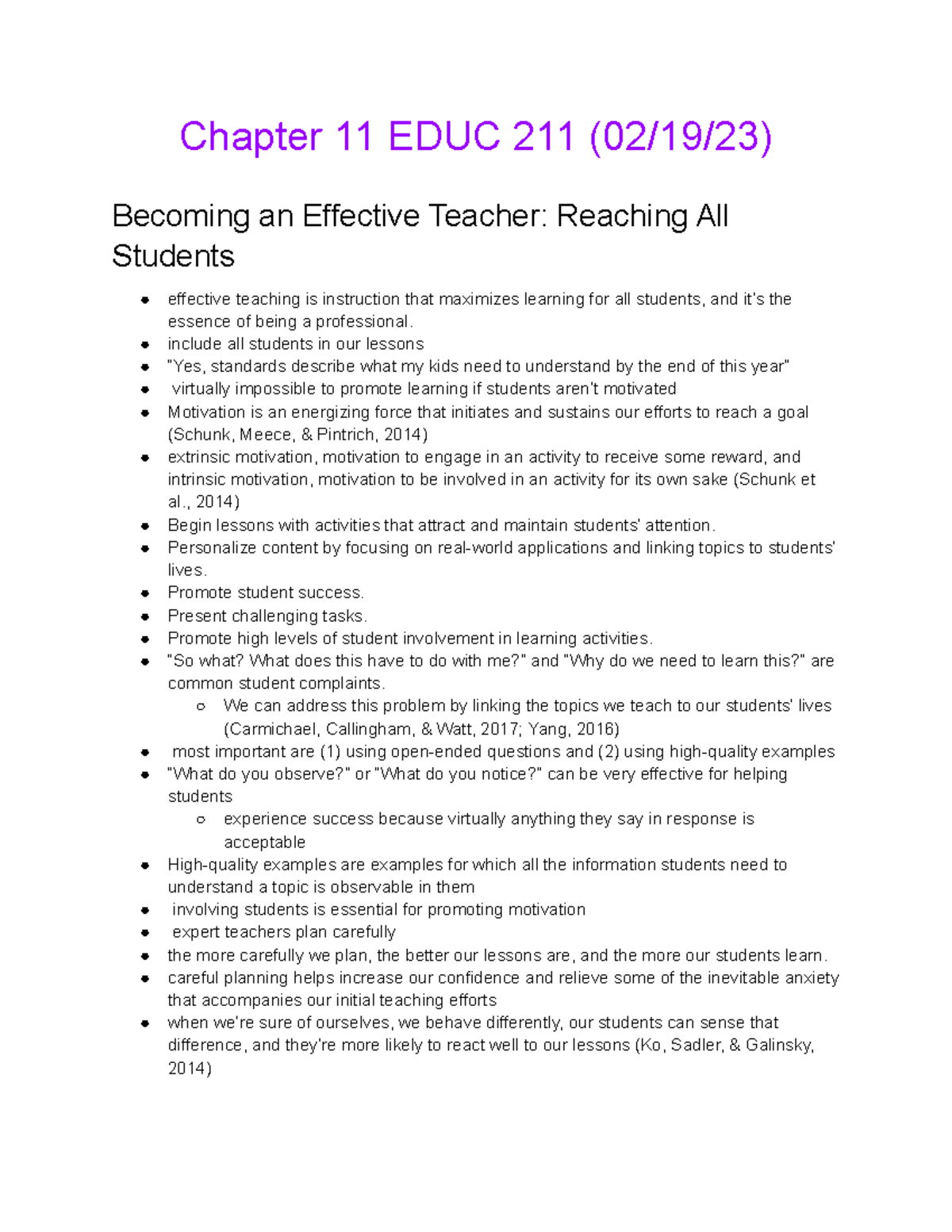 Chapter 11 EDUC 211 (02 19 23) - Chapter 11 EDUC 211 (02/19/23 ...