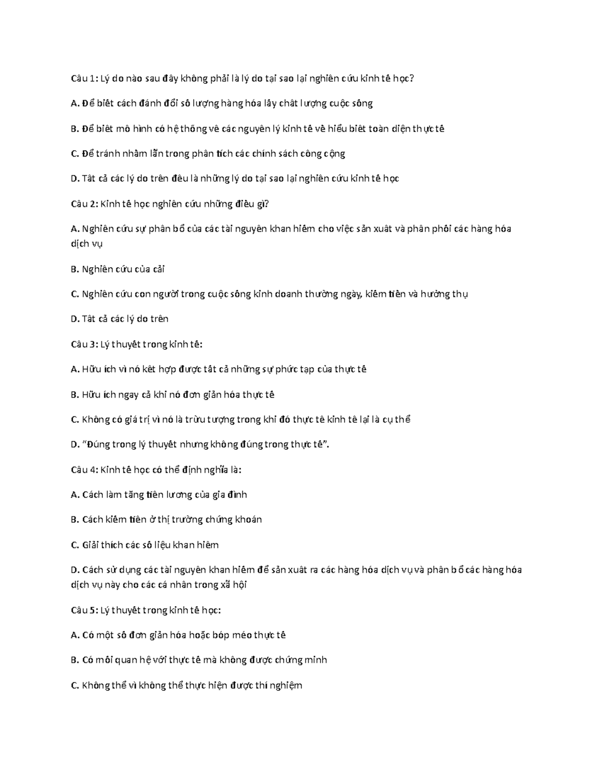 1644401035424 Chng 1 bi tp - Câu 1: Lý do nào sau đây không ph i là lý do t i sao l i nghiên cả ...