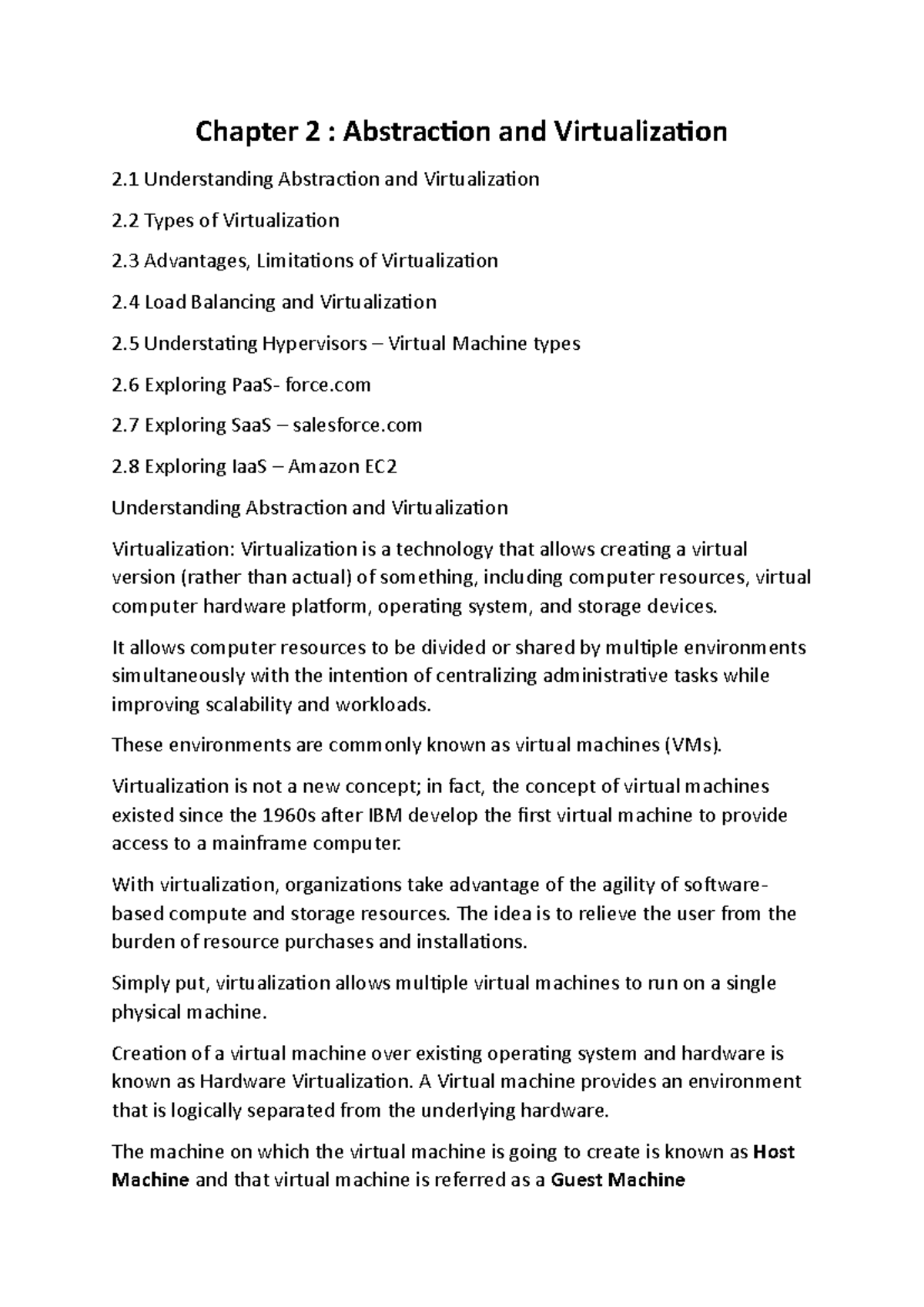 Chapter 2 - short - Chapter 2 : Abstraction and Virtualization 2 ...