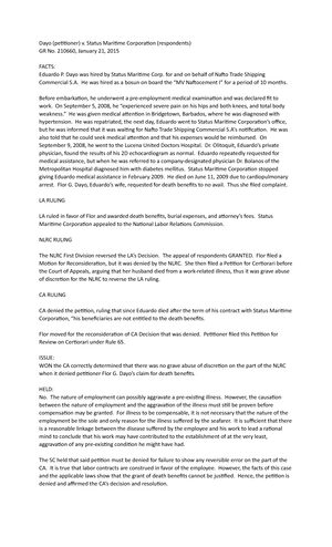 Canuel v Magsaysay Maritime CORP - ANITA N. CANUEL, Petitioners, vs ...