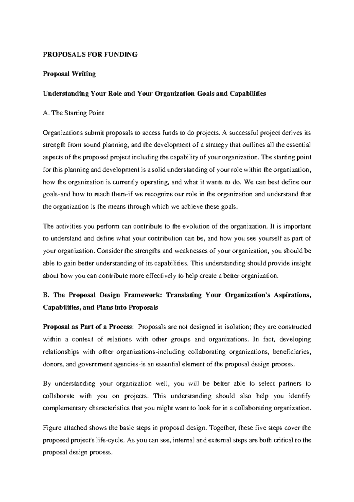 Lesson 7 Proposals FOR Funding - PROPOSALS FOR FUNDING Proposal Writing ...