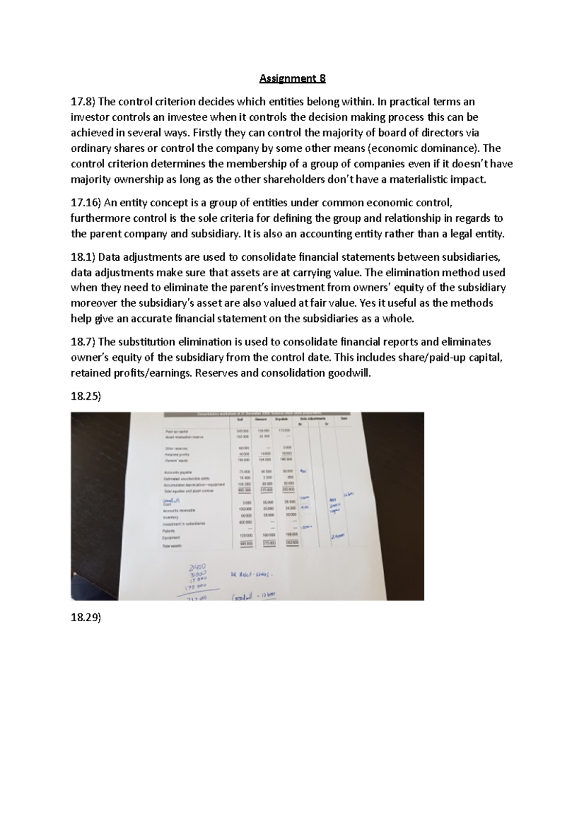 Week 8 - Week 8 HW assignment 7 - Assignment 8 The control criterion ...