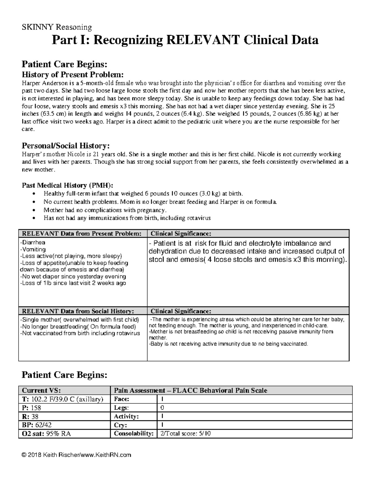 Week 2 Clinical Assignment - SKINNY Reasoning Part I: Recognizing ...
